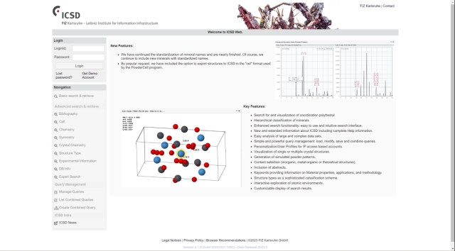 ICSD无机晶体结构数据库正在试用中！-大连理工大学图书馆